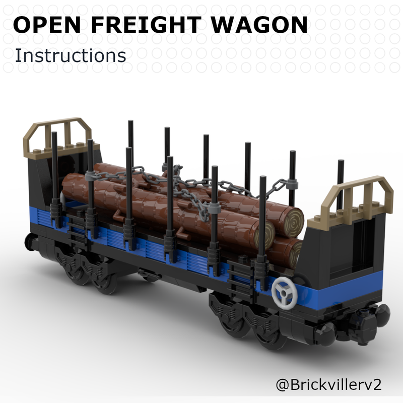 LEGO MOC Open freight wagon (10013 remake) by Brickvillerv2 ...