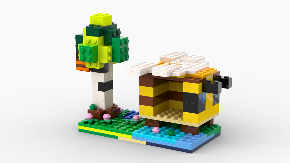 LEGO MOC 11011 Minecraft bee cottage by Lenarex | Rebrickable - Build ...