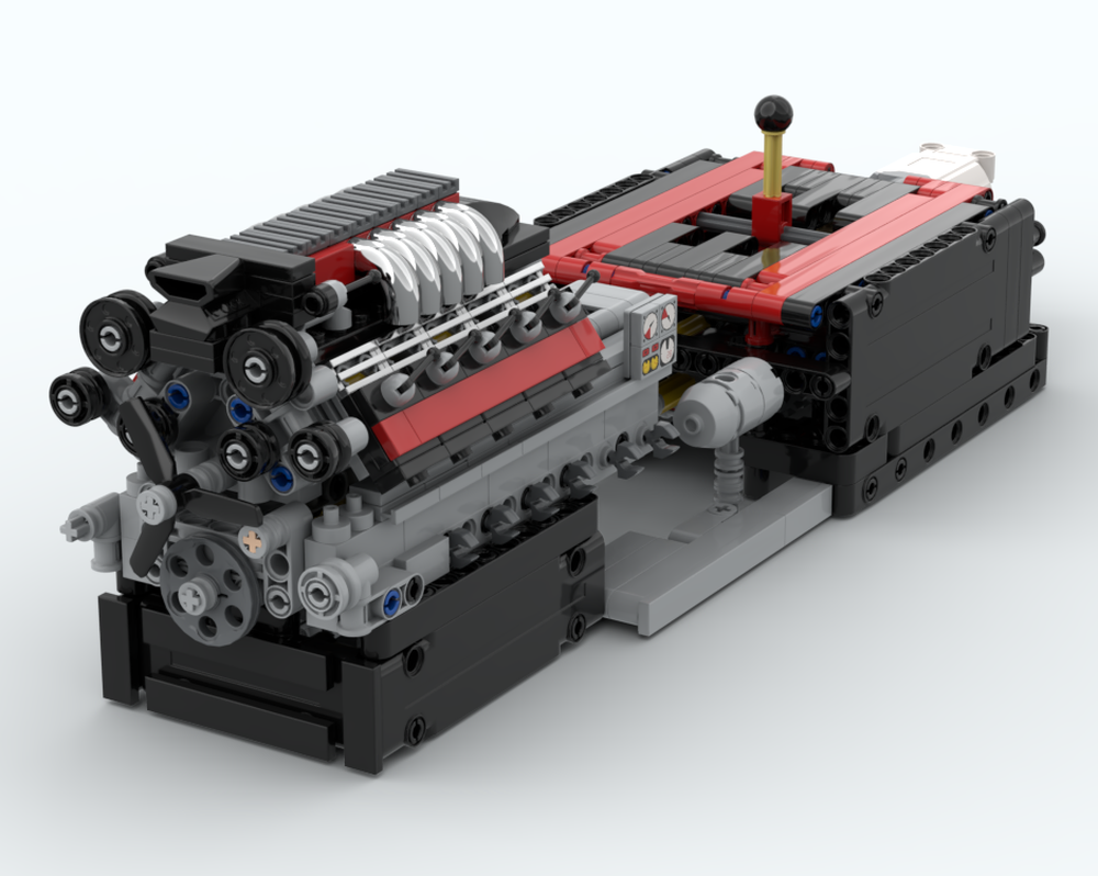 LEGO MOC V10 engine model by xiaohutushen | Rebrickable - Build with LEGO