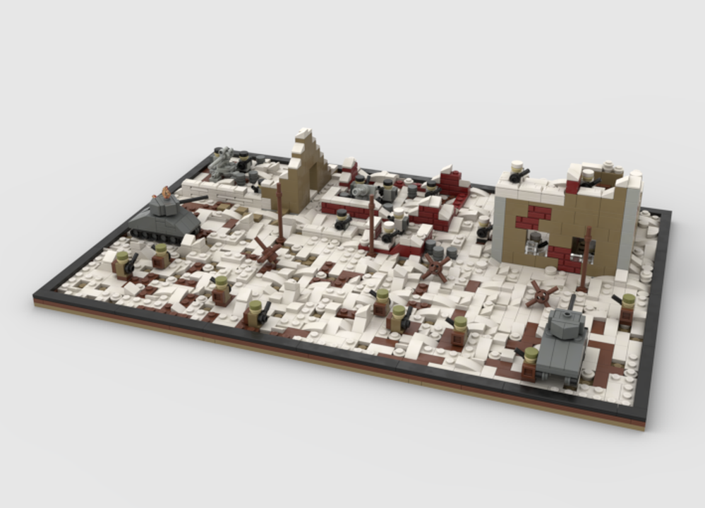 LEGO MOC Battle in Bastogne microscale by AlessandroMaffioli ...