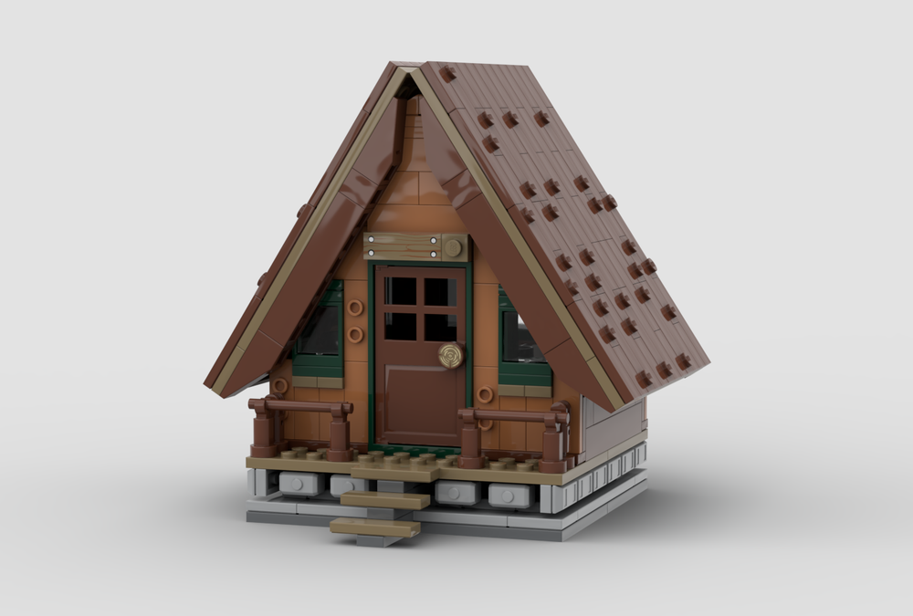 LEGO MOC-199315 Mini A-Frame Cabin by Asphalt Arsenal | Rebrickable ...