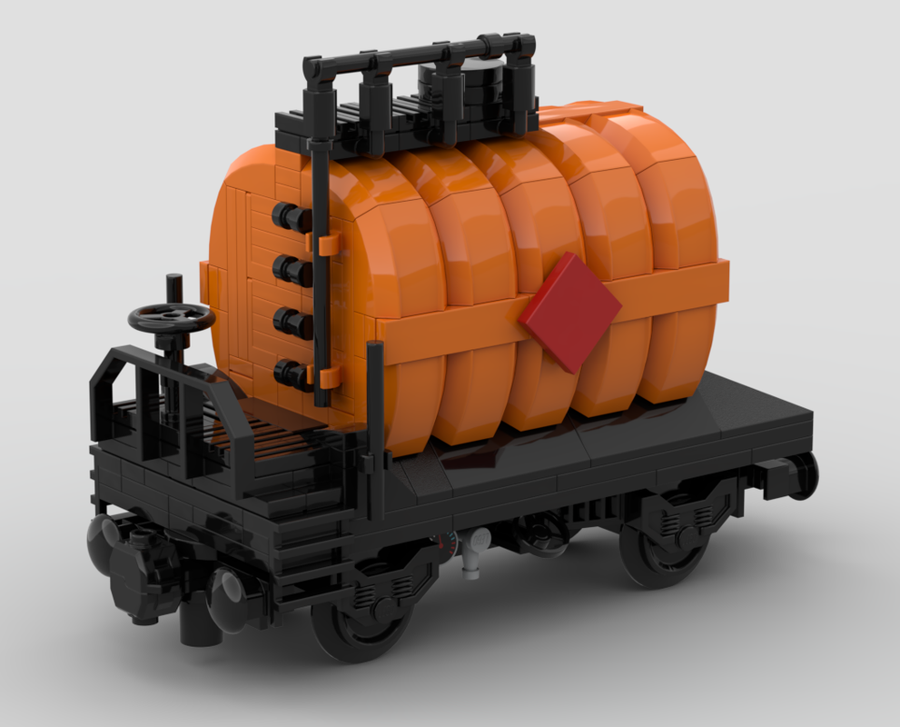 LEGO MOC 7 stud wide ADR train tank car - tanker railcar by josszo ...