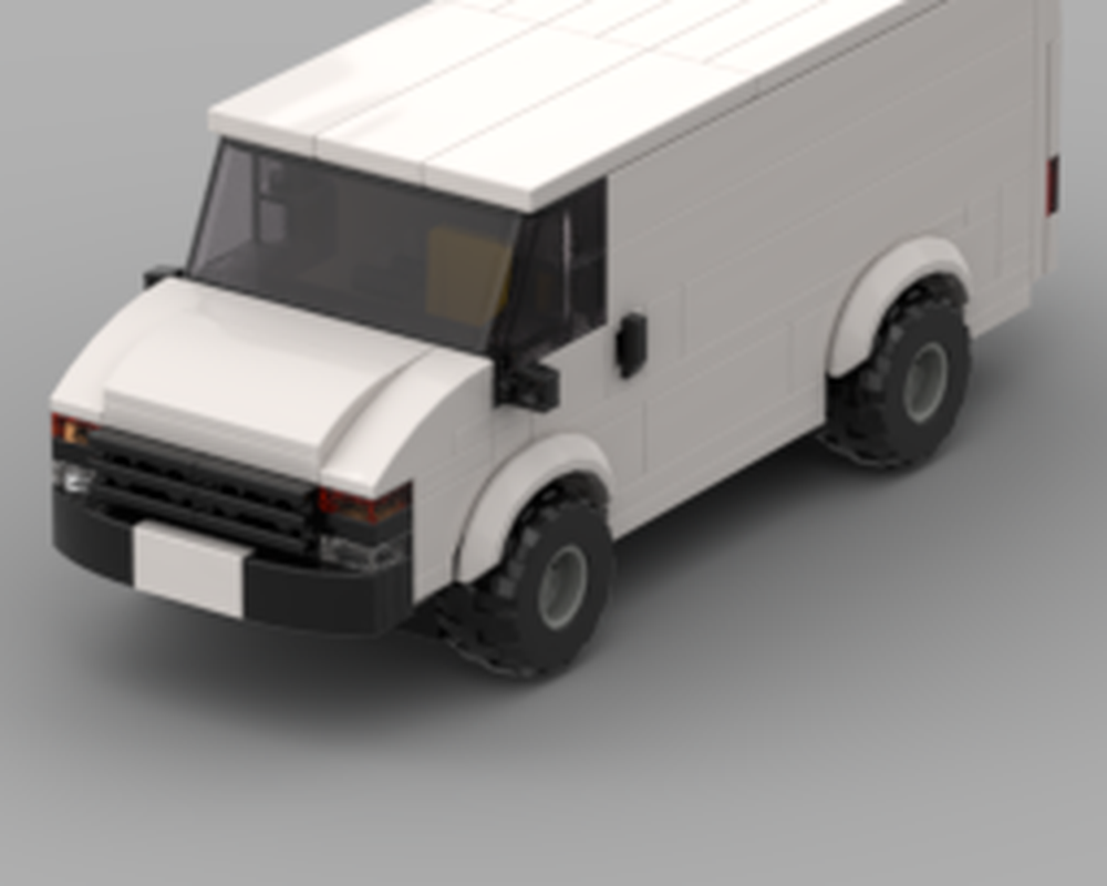 LEGO MOC Ford E-250 Cargo Van by leeggoo_Creator | Rebrickable - Build ...
