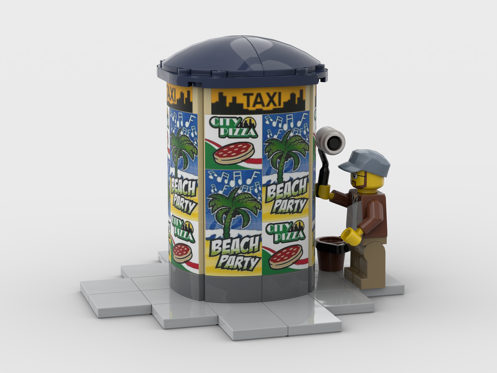 LEGO MOC Morris Column / Advertising Column by BrickHappens ...