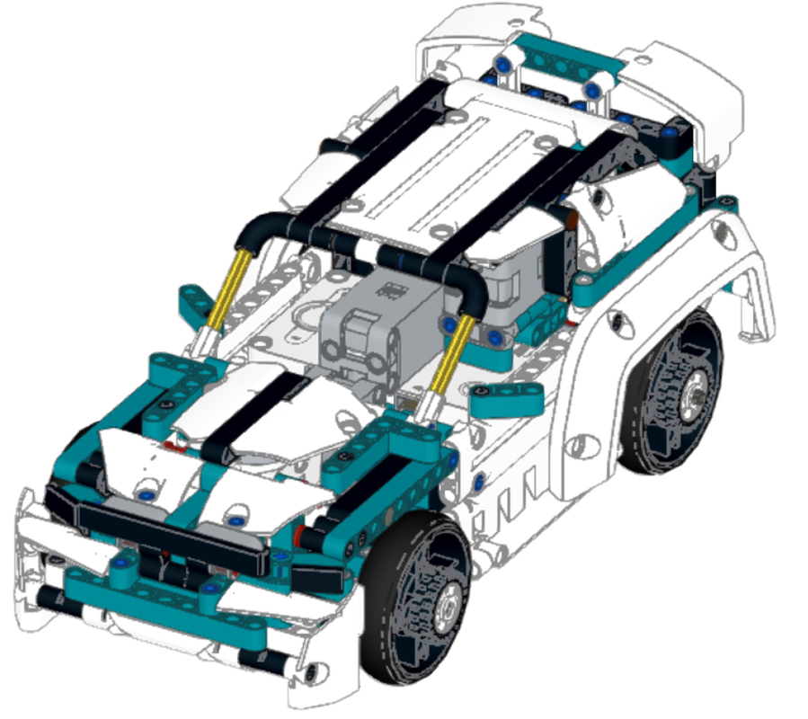 LEGO MOC MINDSTORMS 51515 robot inventor two gear sports car by rOboTic ...