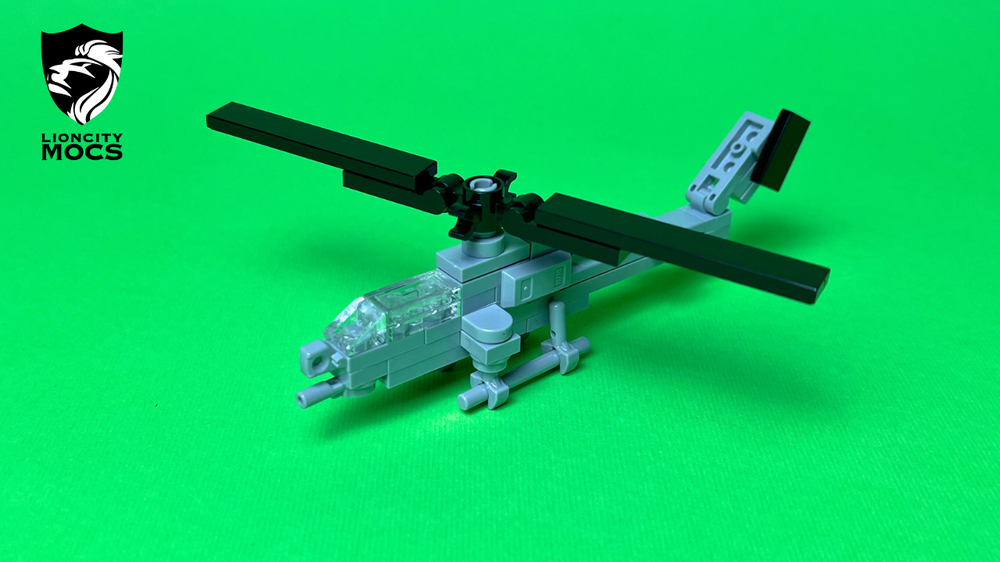 LEGO MOC AH-1 Cobra Helicopter Lego Tutorial (1:120) by Lioncity Mocs ...