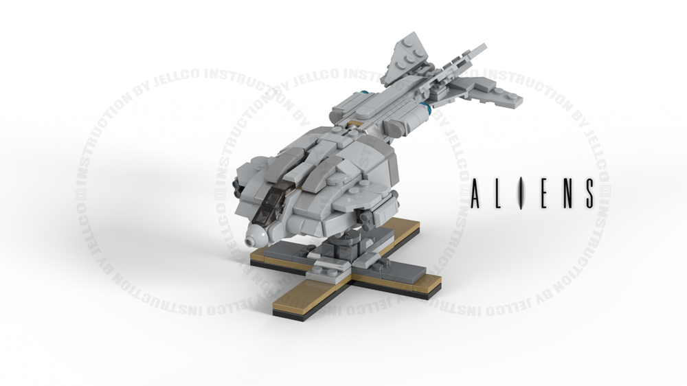 LEGO MOC Micro Size UD-4L Cheyenne Dropship by jellco | Rebrickable ...