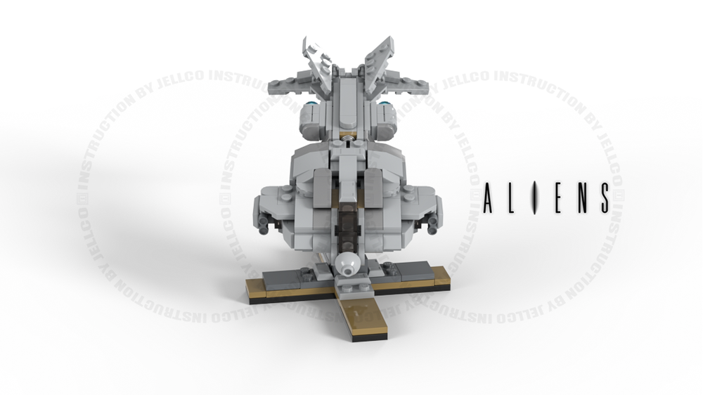 LEGO MOC Micro Size UD-4L Cheyenne Dropship by jellco | Rebrickable ...