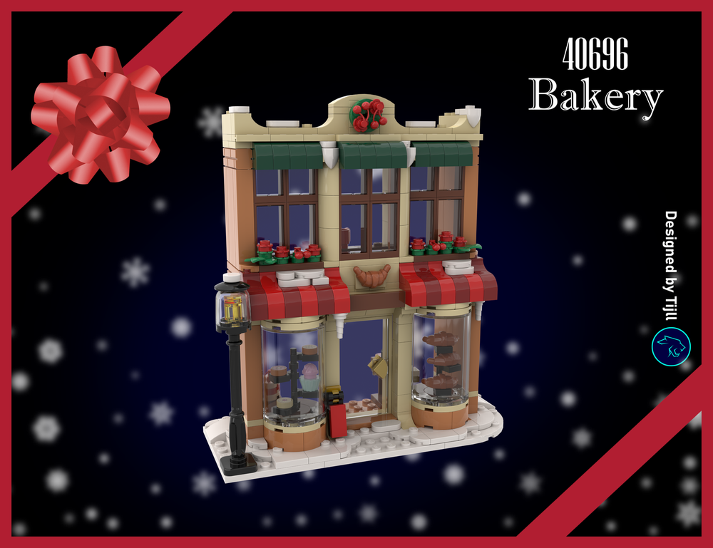 LEGO MOC Christmas Bakery (40696) by Tijll | Rebrickable - Build with LEGO
