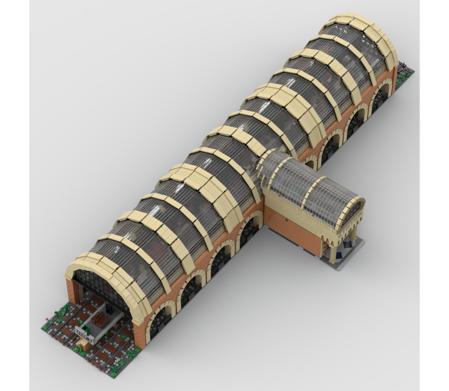 LEGO MOC Modular Train Station by Leo G | Rebrickable - Build with LEGO