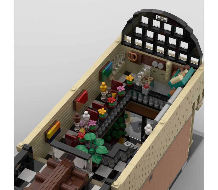 LEGO MOC Modular Train Station by Leo G | Rebrickable - Build with LEGO