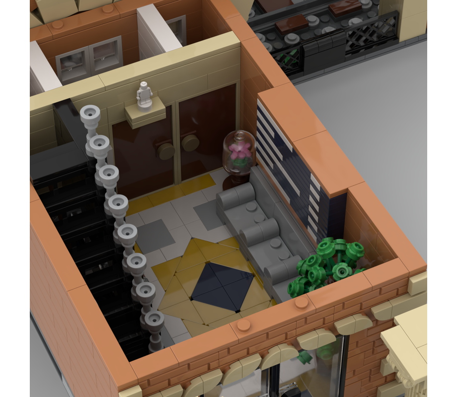 LEGO MOC Modular Train Station by Leo G | Rebrickable - Build with LEGO