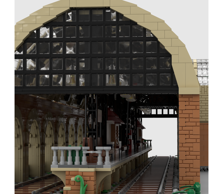 LEGO MOC-199421 Modular Train Station by Leo G | Rebrickable - Build ...