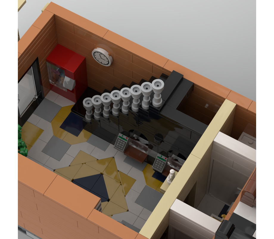 LEGO MOC Modular Train Station by Leo G | Rebrickable - Build with LEGO
