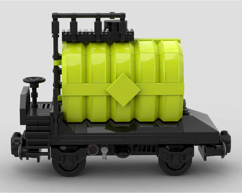 LEGO MOC 7 stud wide food train tank car - tanker railcar by josszo ...