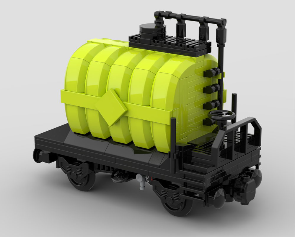LEGO MOC 7 stud wide food train tank car - tanker railcar by josszo ...