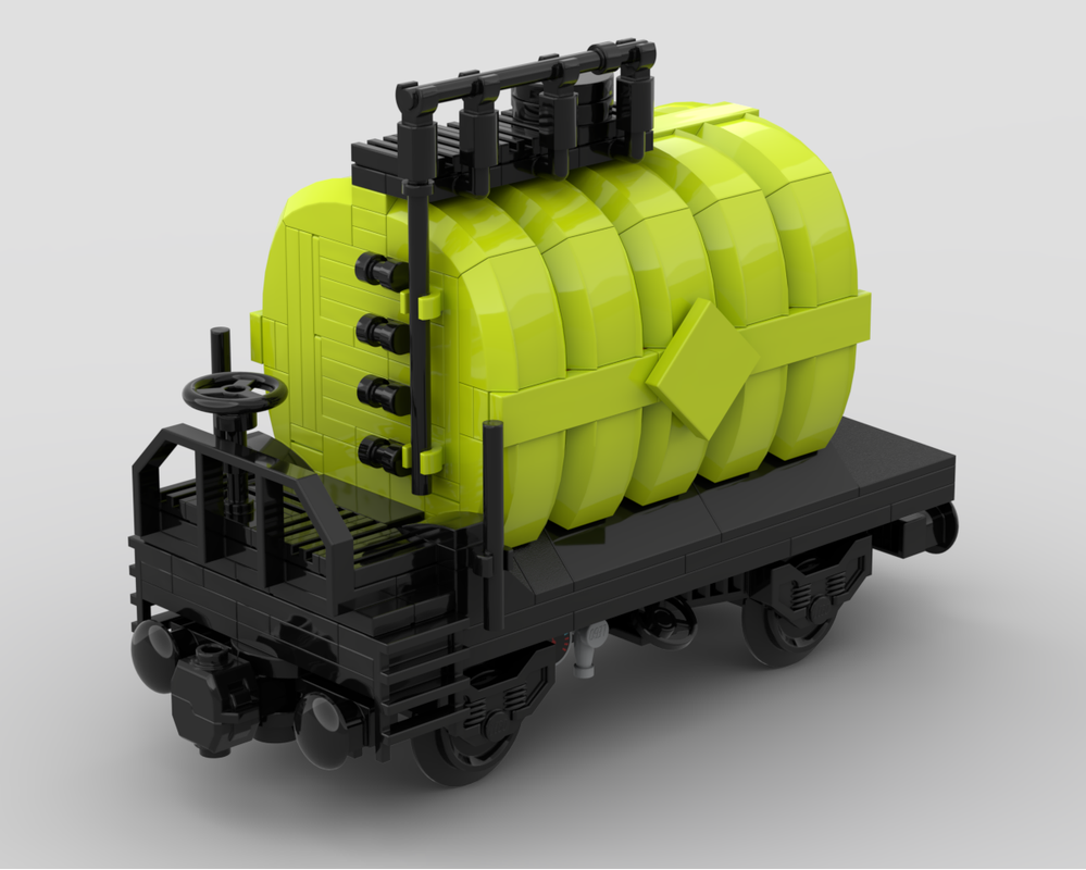 LEGO MOC 7 stud wide food train tank car - tanker railcar by josszo ...
