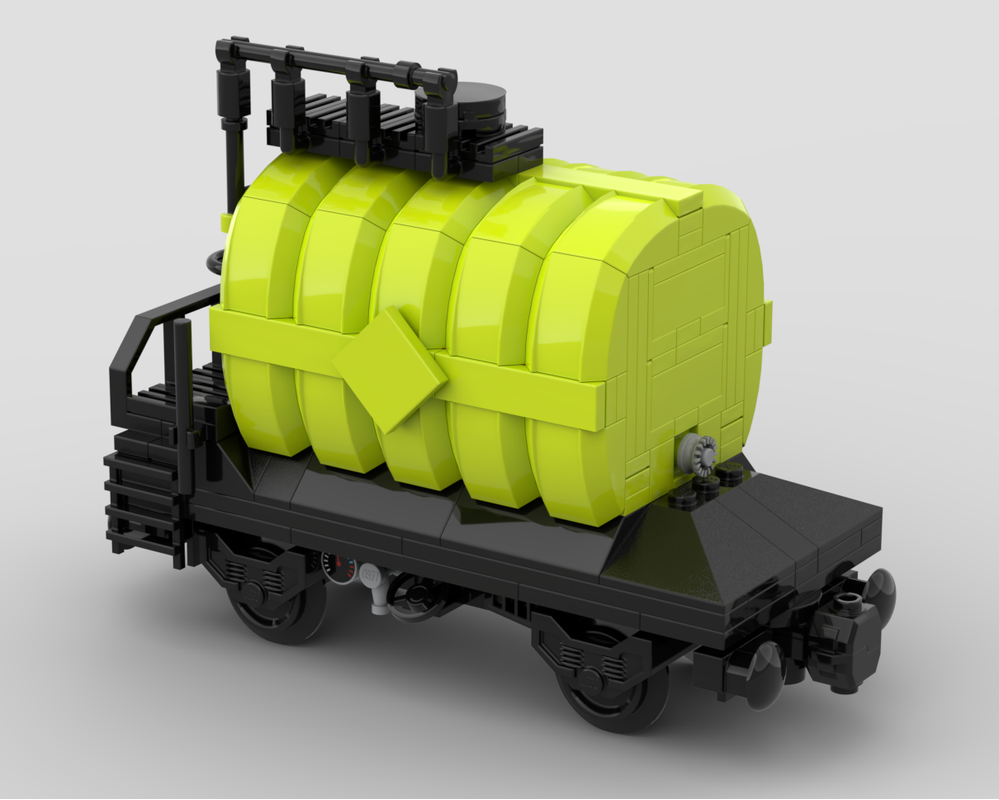 LEGO MOC 7 stud wide food train tank car - tanker railcar by josszo ...