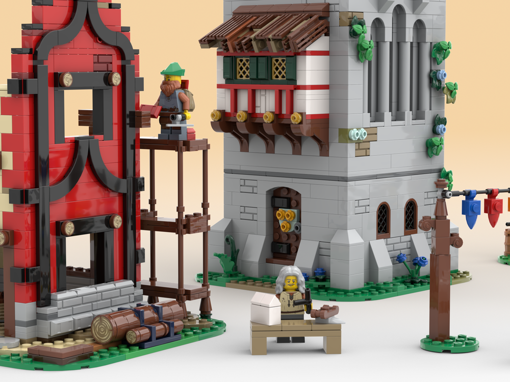 LEGO MOC Medieval High Street by arselus | Rebrickable - Build with LEGO