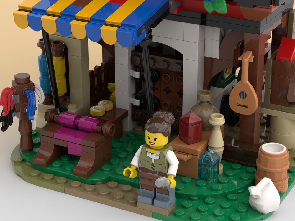 LEGO MOC Medieval High Street by arselus | Rebrickable - Build with LEGO