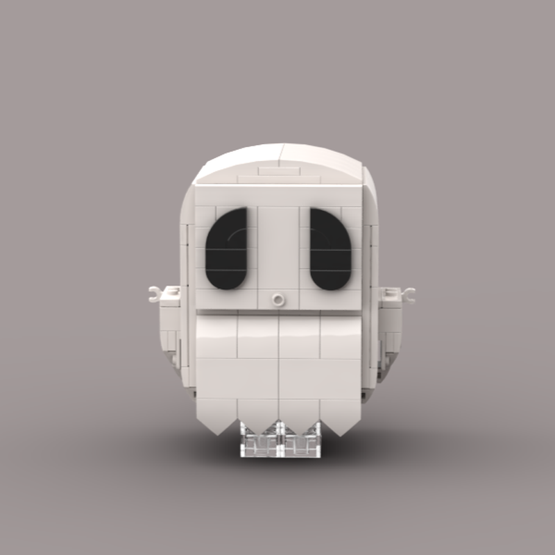 LEGO MOC Jumbo Brickheadz - Ghost by FinallyFlor | Rebrickable - Build ...