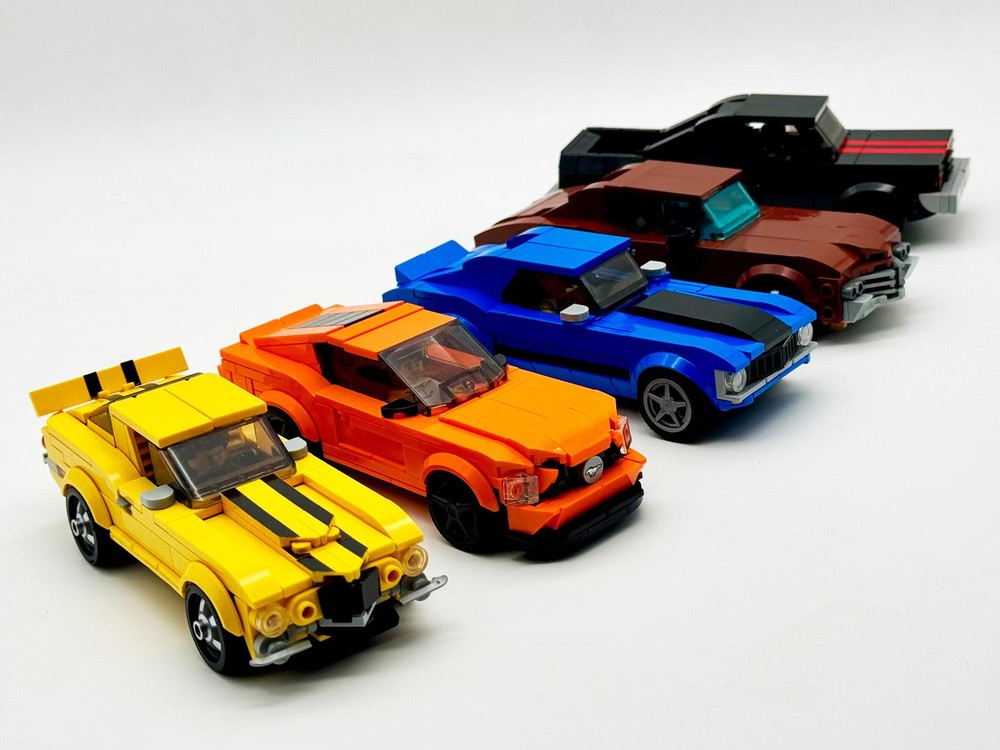 LEGO MOC Muscle Car Vehicle Pack #4 by IBrickedItUp | Rebrickable ...