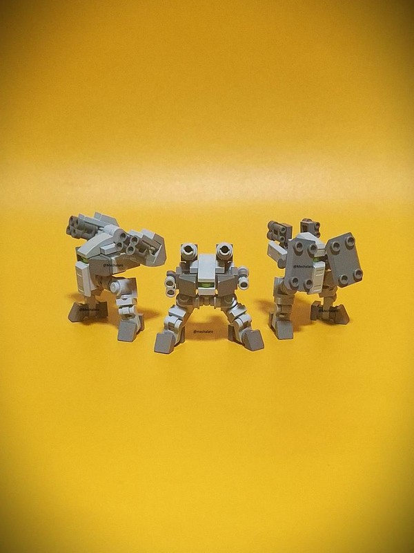 LEGO MOC Mini Mech Battalion Series 01 by Mechalaro | Rebrickable ...