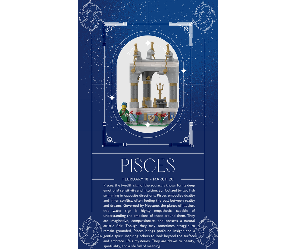 LEGO MOC The Zodiac Sign - Pisces by PauloJorgeRamos | Rebrickable ...