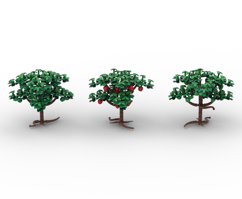 LEGO MOC Apple Trees by BrickMind | Rebrickable - Build with LEGO