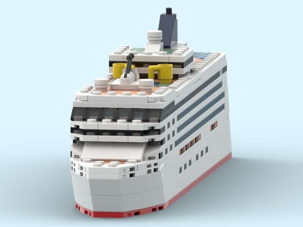 LEGO MOC Cruise ship (NCL Dawn class) by Kraja87 | Rebrickable - Build ...