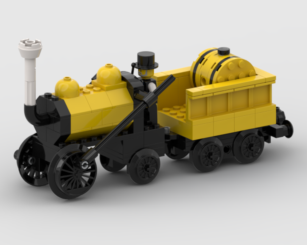 LEGO MOC Stephenson's Rocket Steam Train Engine by bgarms | Rebrickable ...