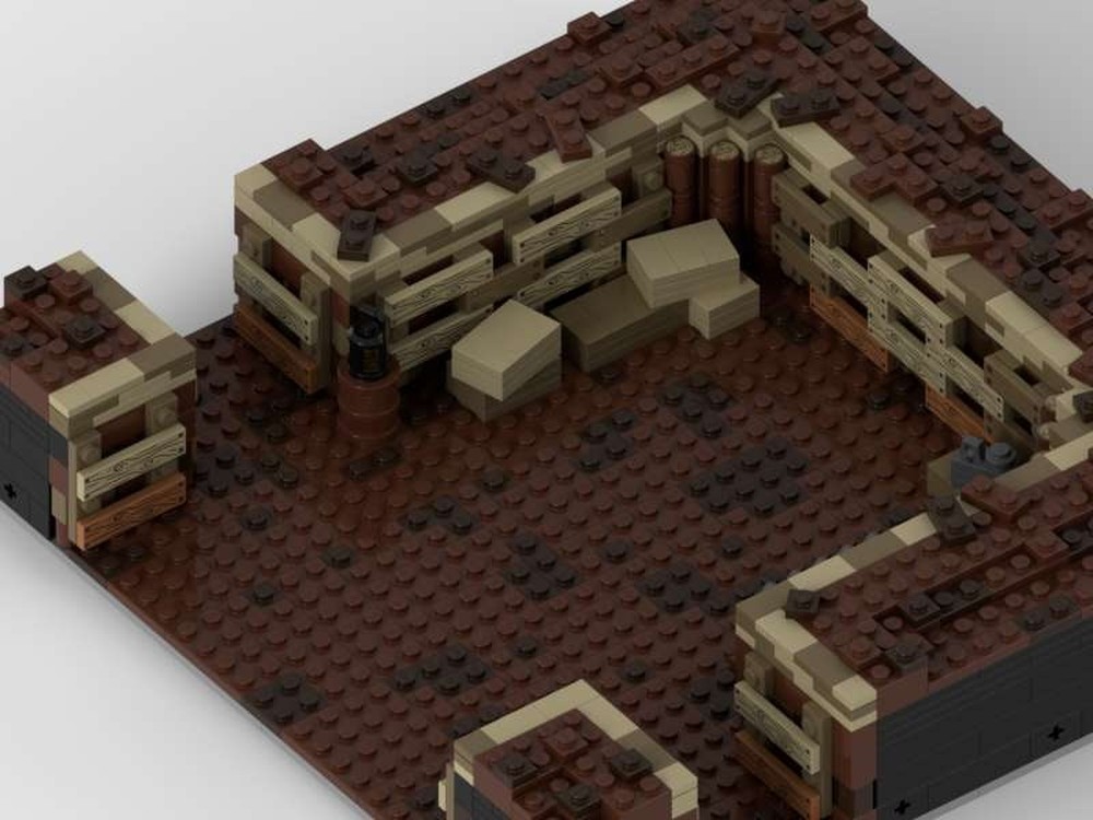 Lego Moc Modular Trench Artillery Position By Mikey2110 Rebrickable