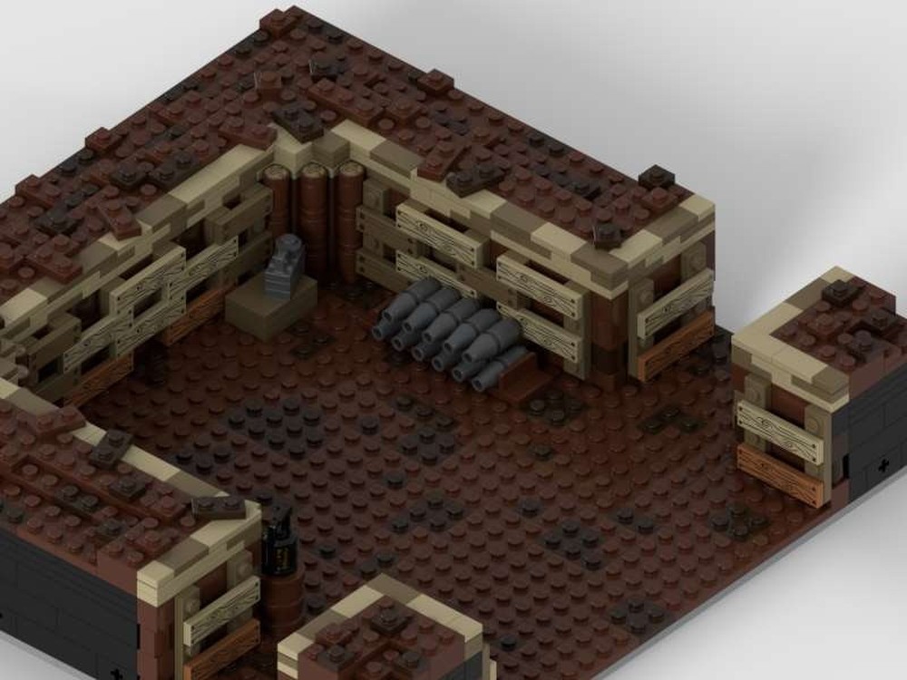 Lego Moc Modular Trench Artillery Position By Mikey2110 Rebrickable