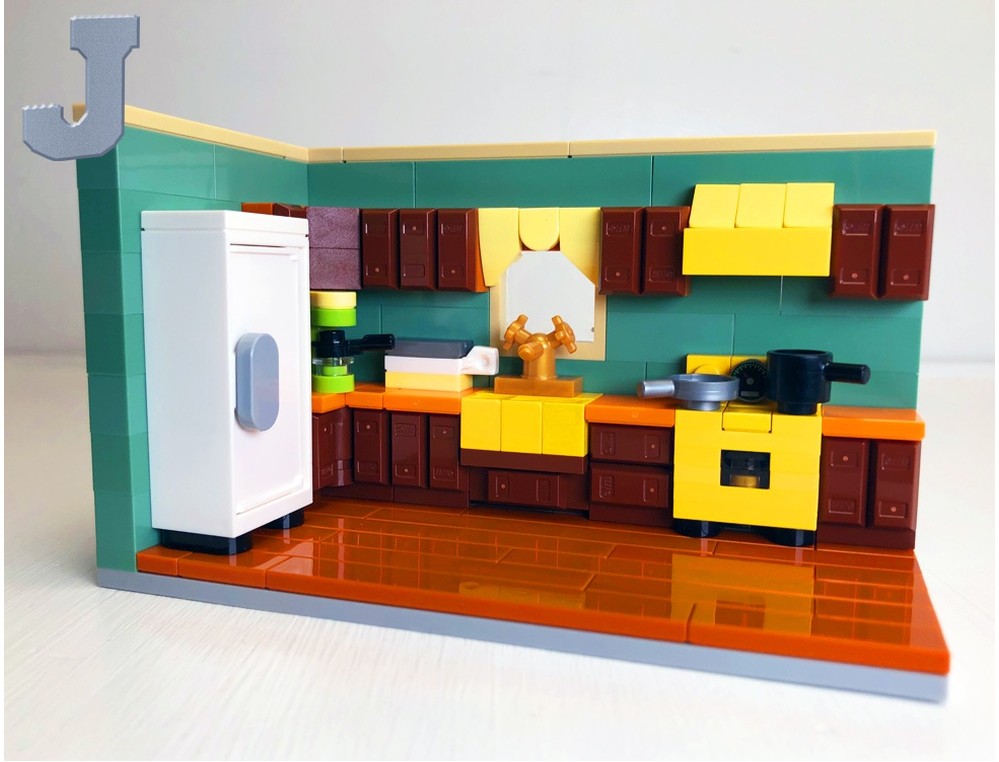 LEGO MOC Retro 1970s Kitchen by jaystepher | Rebrickable - Build with LEGO