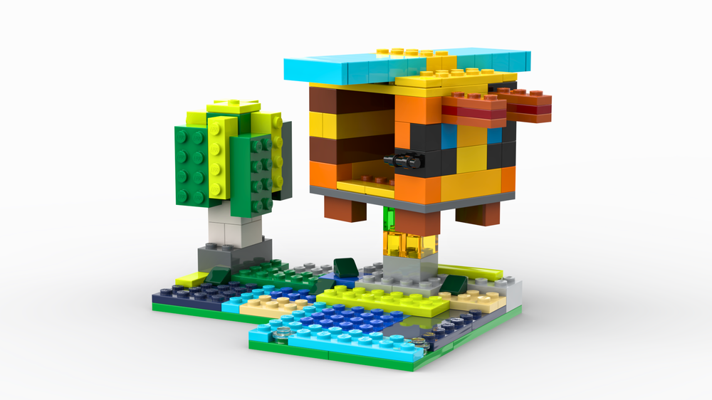 LEGO MOC 10696 Minecraft bee by Lenarex | Rebrickable - Build with LEGO