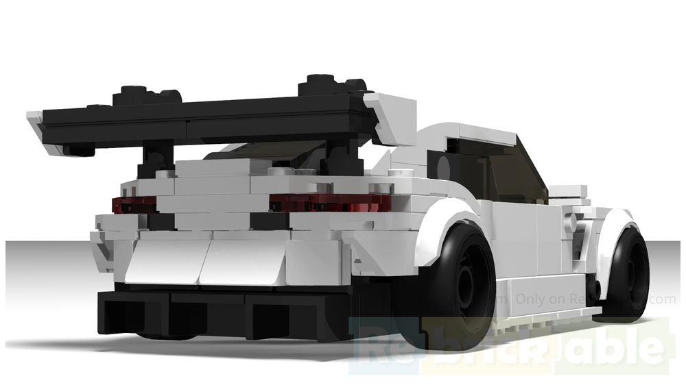 LEGO MOC BMW M4 GT3 bodywork changes + plain white recolor (76922 mod ...
