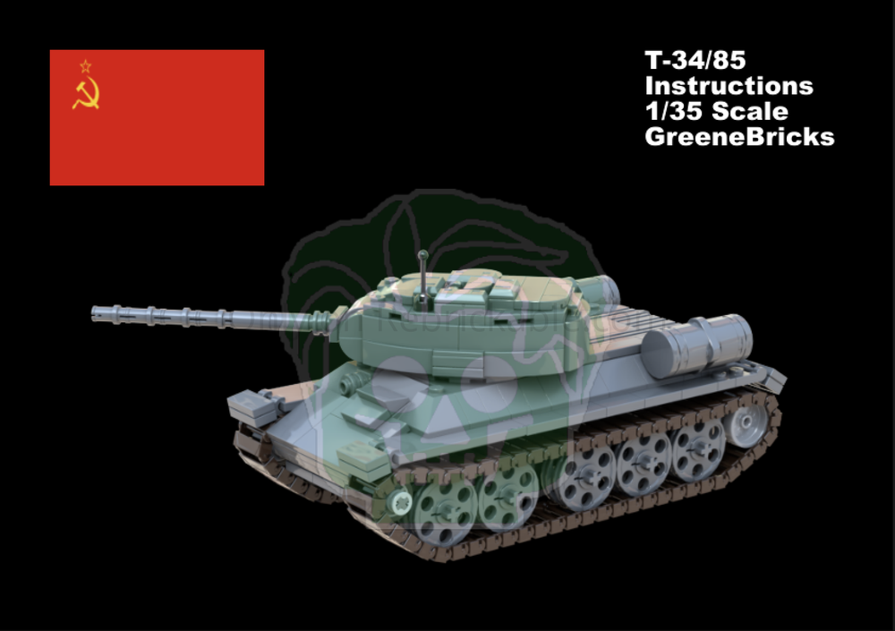 LEGO MOC T-34/85 by GreeneBricks | Rebrickable - Build with LEGO