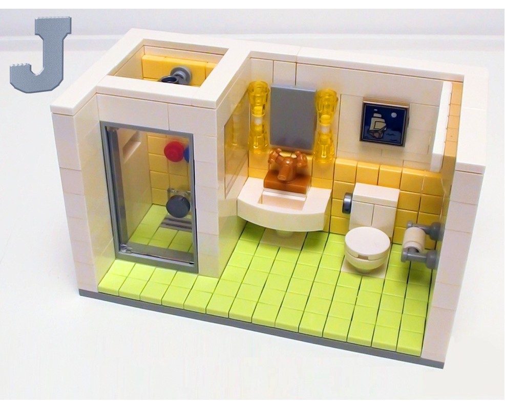 LEGO MOC Three-Quarter Retro Bathroom by jaystepher | Rebrickable ...
