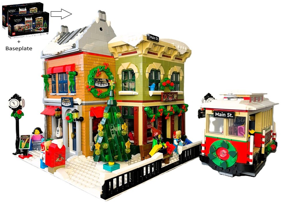 LEGO MOC Holiday Main St Modular Alternate build of 2 x 10308 by re ...