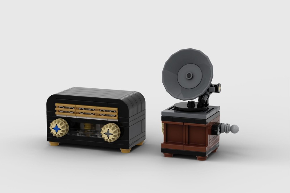 LEGO MOC Vintage Record Player by timeremembered | Rebrickable - Build ...