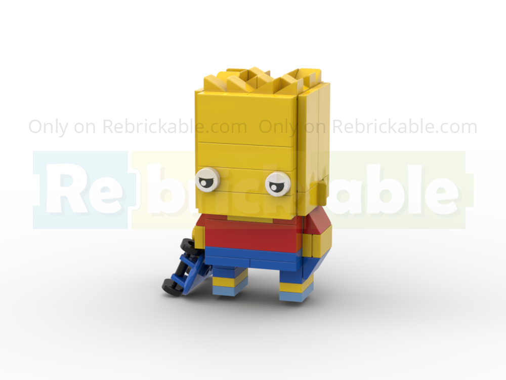 LEGO MOC Bart Simpson by Joseph Liu | Rebrickable - Build with LEGO