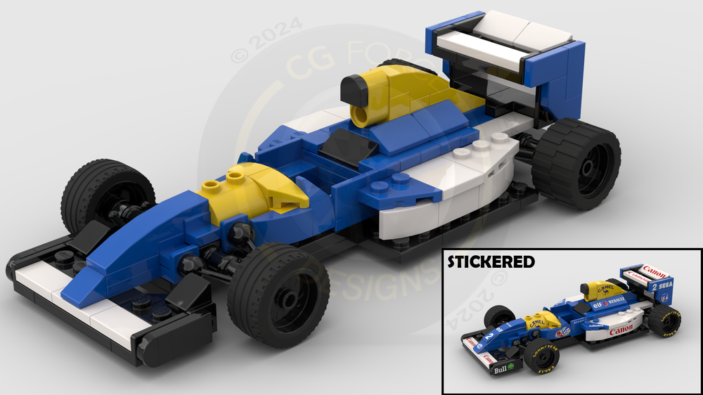 LEGO MOC F1 Williams FW-15C by CGForceDesigns | Rebrickable - Build ...