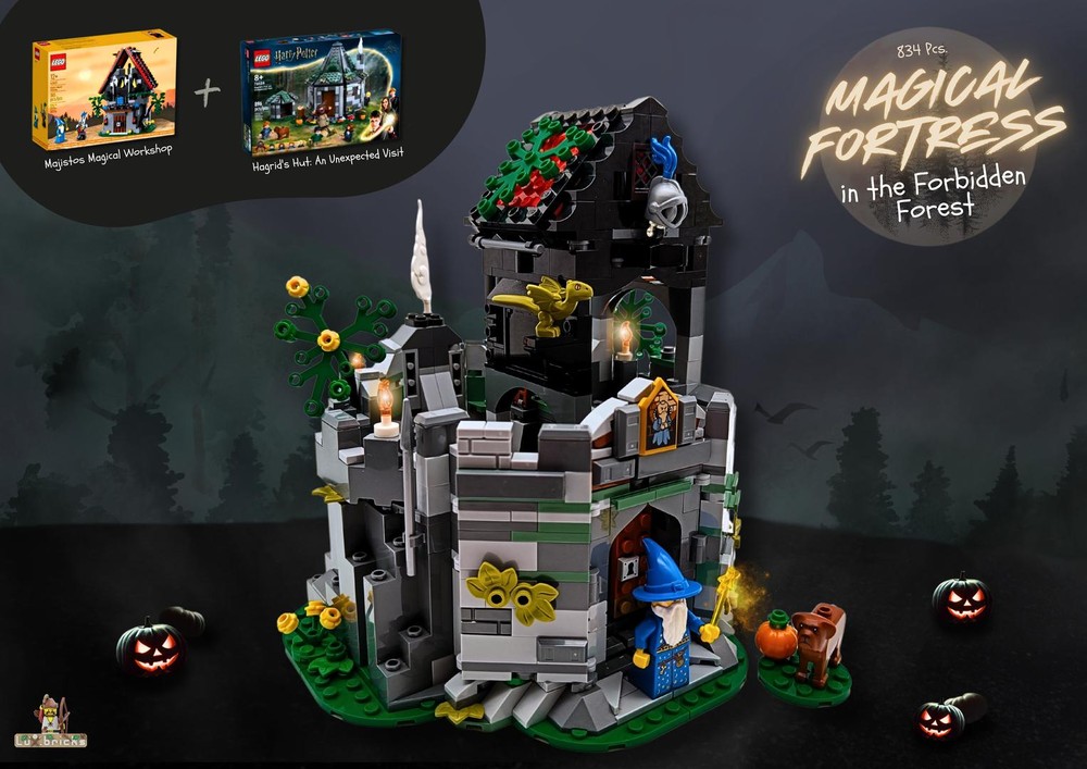 LEGO MOC Magical Fortress (in the Forbidden Forest) by lux.bricks | Rebrickable - Build with LEGO