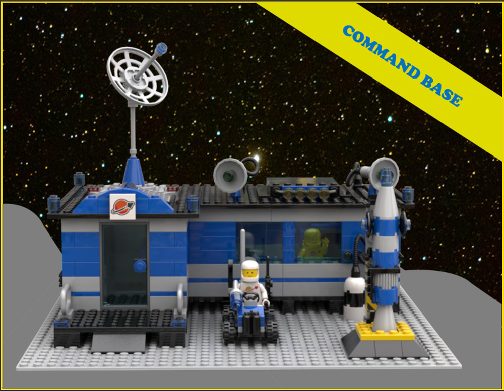 LEGO MOC Classic Space Command Base by FoxMan | Rebrickable - Build ...