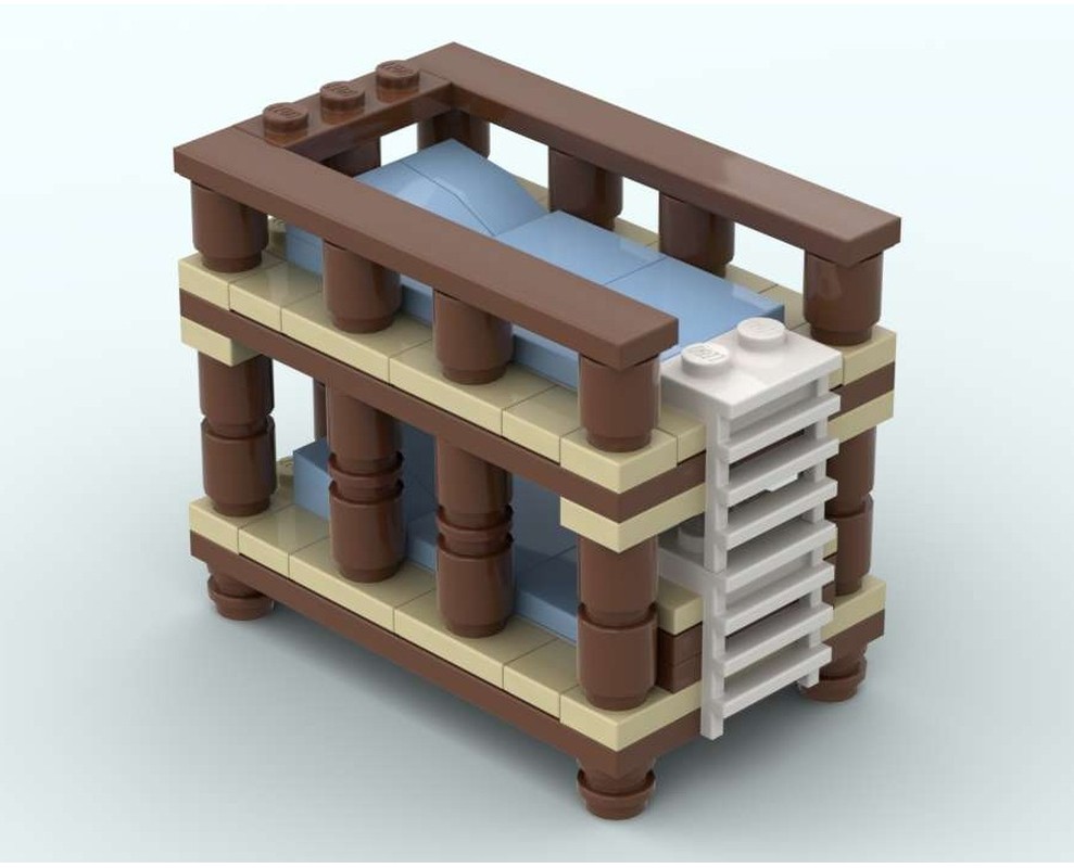 LEGO MOC Single Bunk Bed by MarkMOC71 | Rebrickable - Build with LEGO