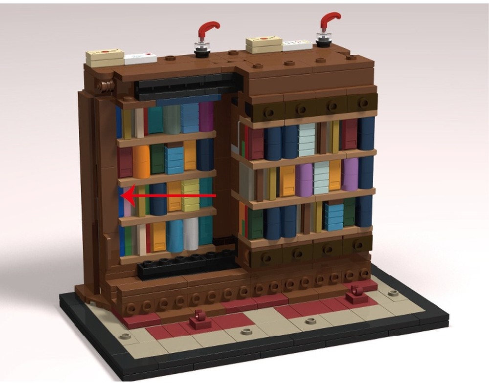 Lego Moc Books Are My Passion Redesign With Slide Rail By Build Brick
