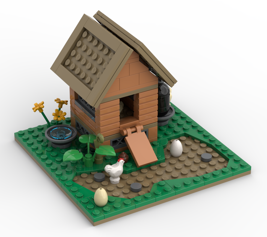 LEGO MOC Chicken Coop by BrickMind | Rebrickable - Build with LEGO