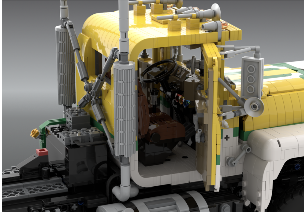 LEGO MOC-199645 MACK R700 RC 6x6 1:13 white by Mani91 | Rebrickable ...