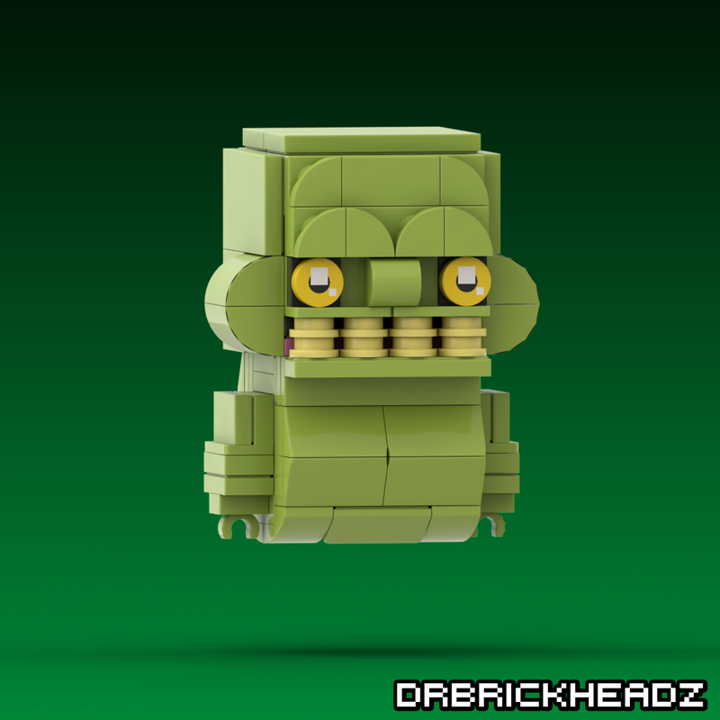 LEGO MOC Slimer Brickheadz by DrBrickheadz | Rebrickable - Build with LEGO