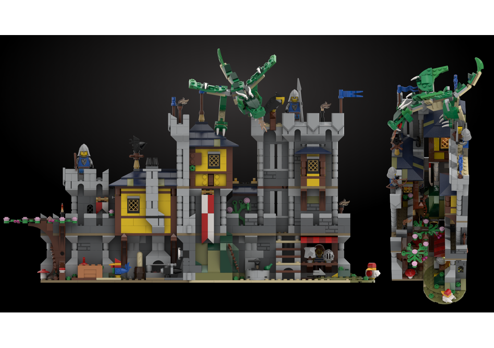 Lego Moc Castle Nook By Theastralj Rebrickable Build With Lego